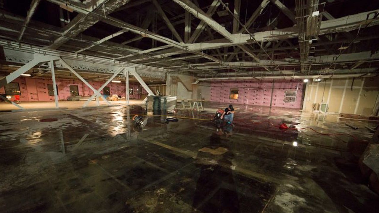 Sunday Rains Cause Memorial Museum To Flood