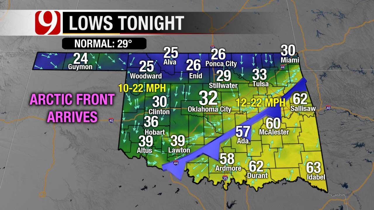 Thursday To See Cold Front Before Probable Ice Storm Early Friday