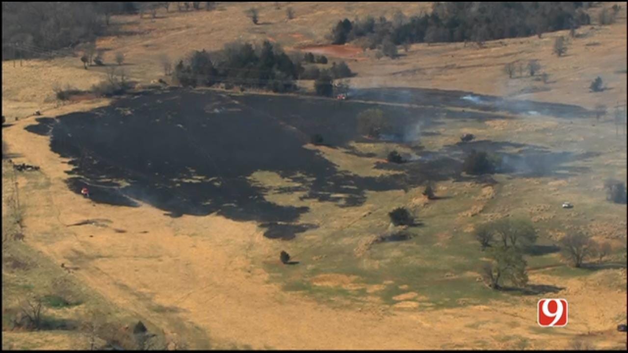 Crews Douse Wildfire Southwest Of Stillwater