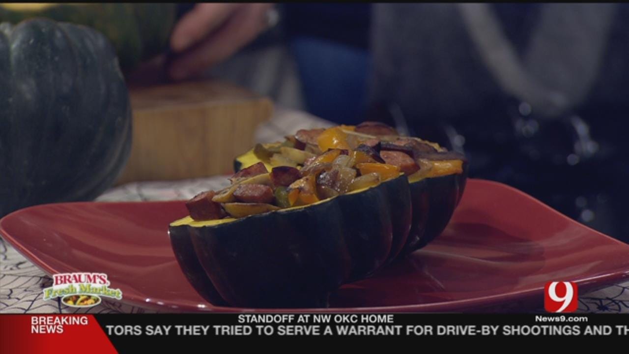 Sausage Hash In Acorn Squash