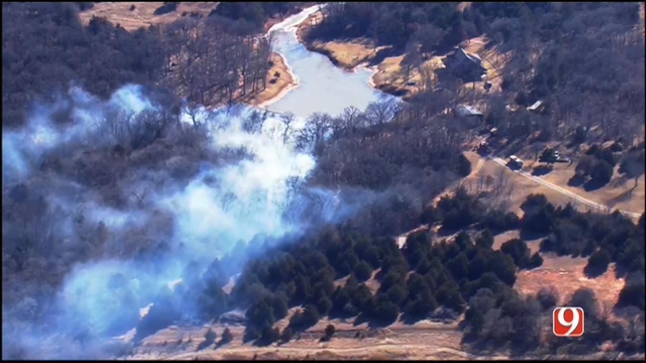 Crews Battle Wildfire In Rural Logan County