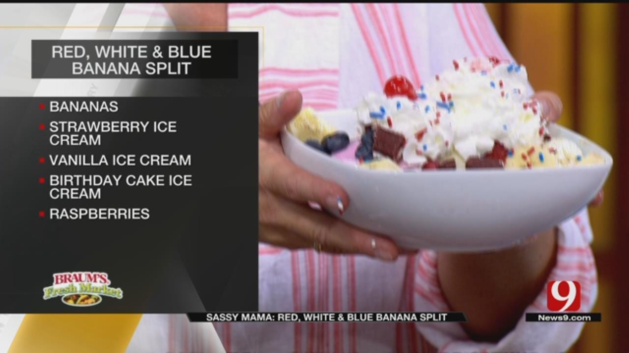 Red, White & Blue Banana Split
