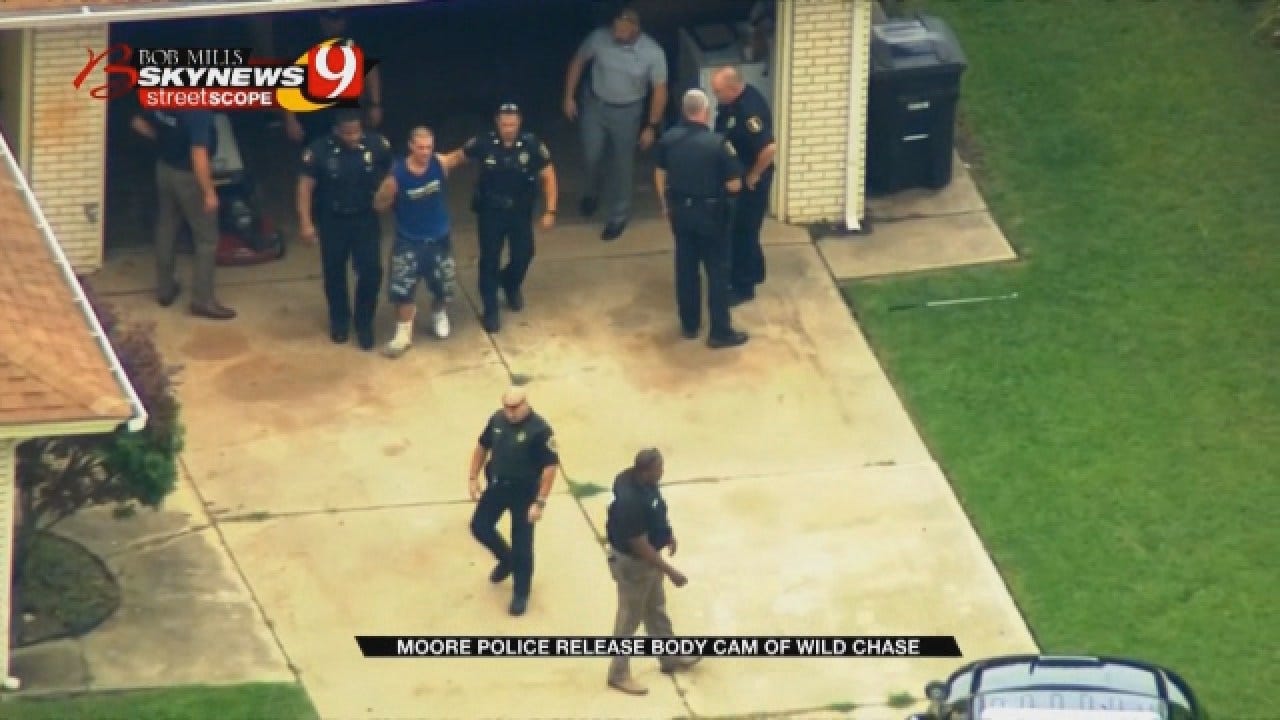 Moore Police Release Body Camera Footage Of Wild Chase