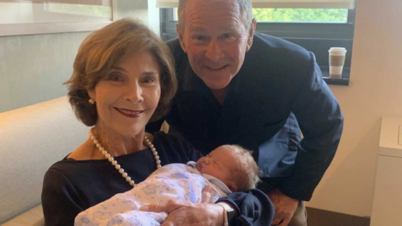 Former President George W. Bush Shares Photo Of First Grandson