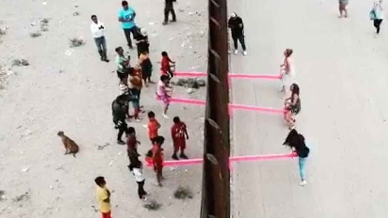 Artist Installs Seesaws At Border Wall So Children In The U.S.,Mexico ...