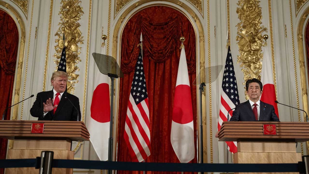 Trump Japans Abe At Odds Over North Korean Missile Tests
