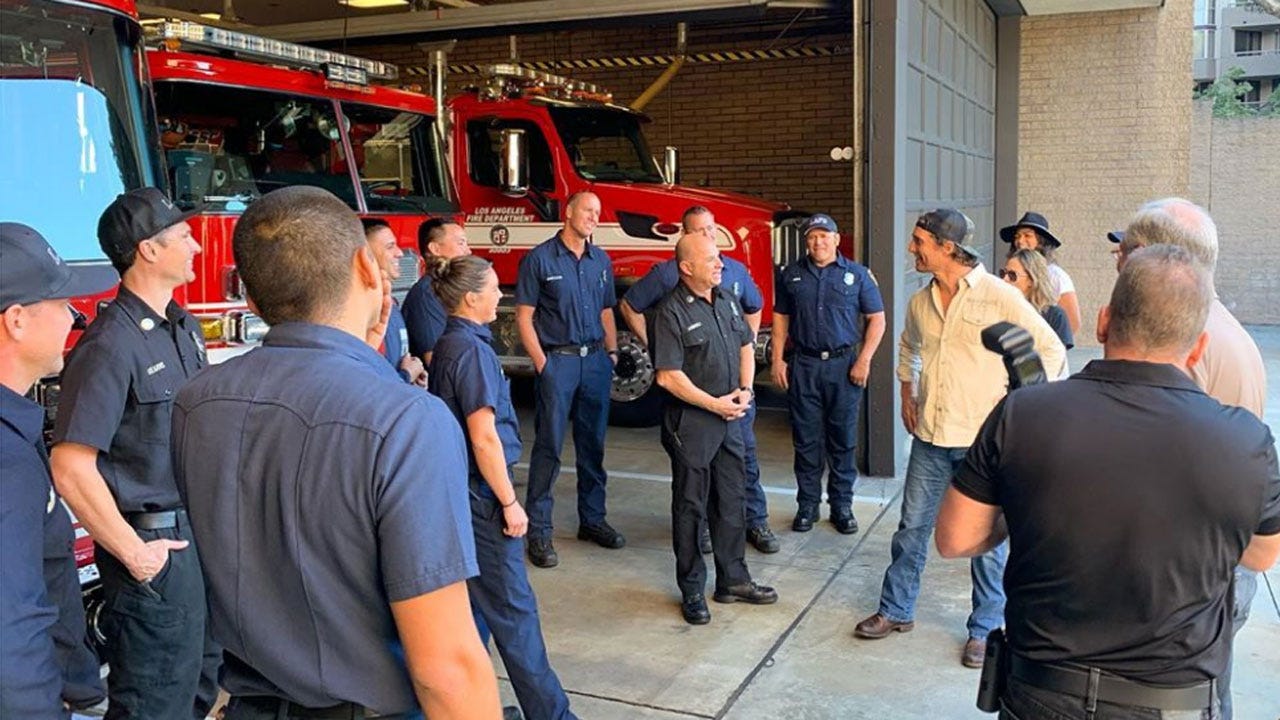Matthew McConaughey Pitches In To Help California Wildfire First Responders